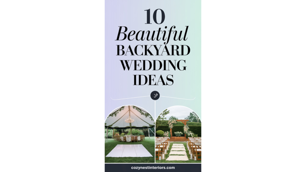 10 Beautiful Backyard Wedding Ideas for Your Special Day ...