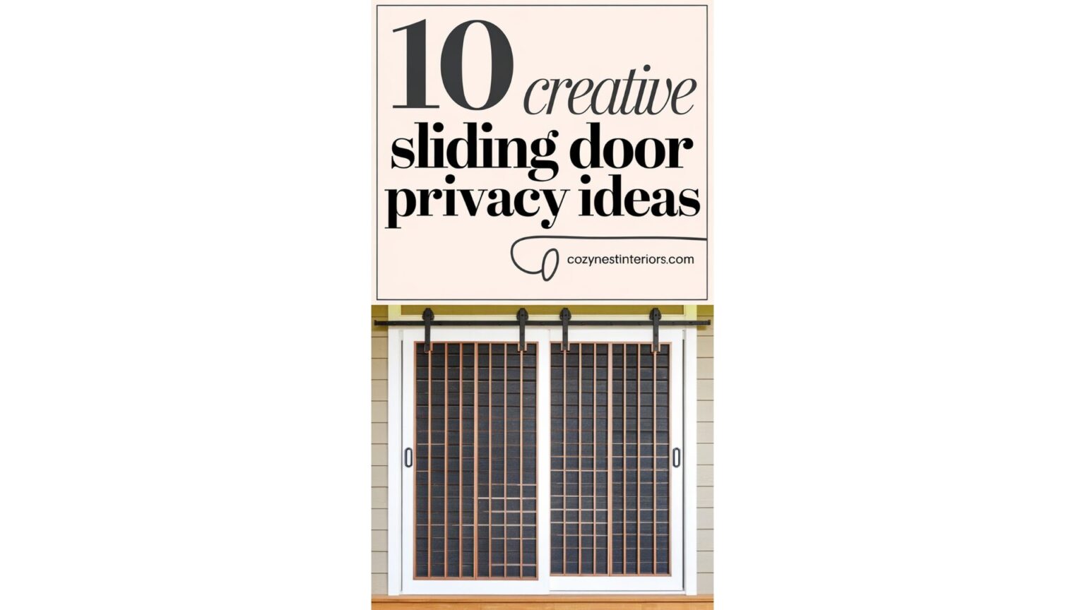 10 Creative Sliding Door Privacy Ideas for Your Home ...