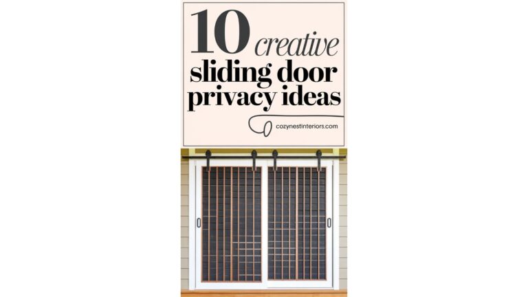 10 Creative Sliding Door Privacy Ideas for Your Home ...