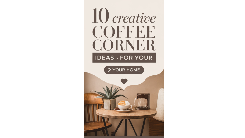 10 Creative Coffee Corner Ideas for Your Home - cozynestinteriors.com