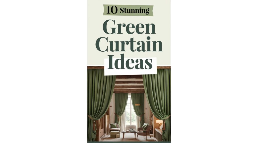 10 Stunning Green Curtain Ideas for Every Room - cozynestinteriors.com