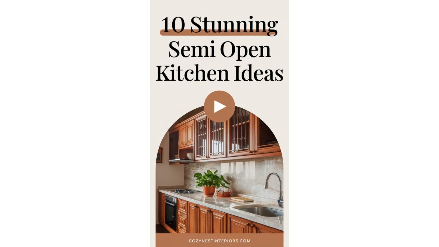 10 Stunning Semi Open Kitchen Ideas for Your Home - cozynestinteriors.com